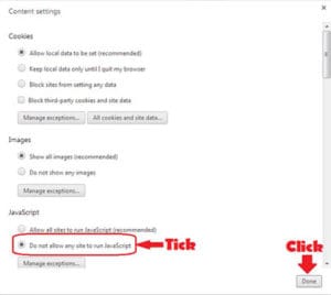 How to Disable JavaScript in Google Chrome Browser