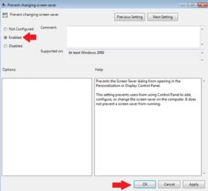 How To Prevent Changing Screensaver in Windows 7