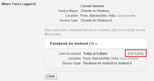 How to Remotely Logout Facebook Account on Other Devices