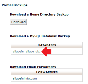 How to Download the Backup of Your SQL Database From cPanel